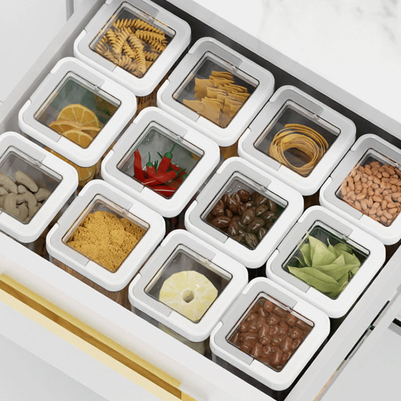 Airtight Stackable Food Storage Container – Freezer Safe, 360° Transpa ...