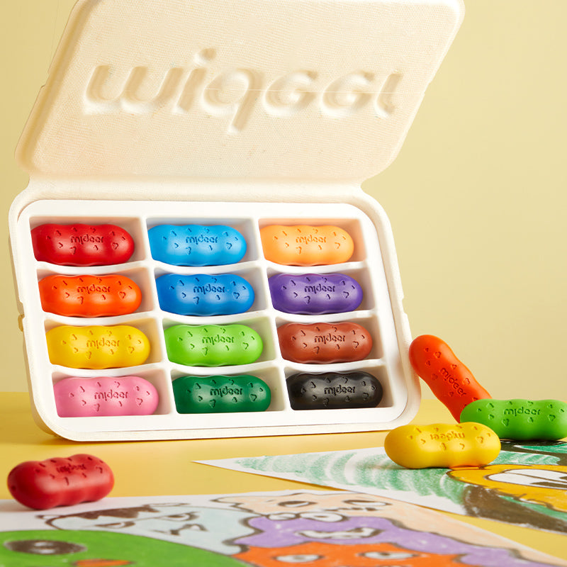 Mideer Pease Crayons safe and washable for babies and childrens 8 12 c ...