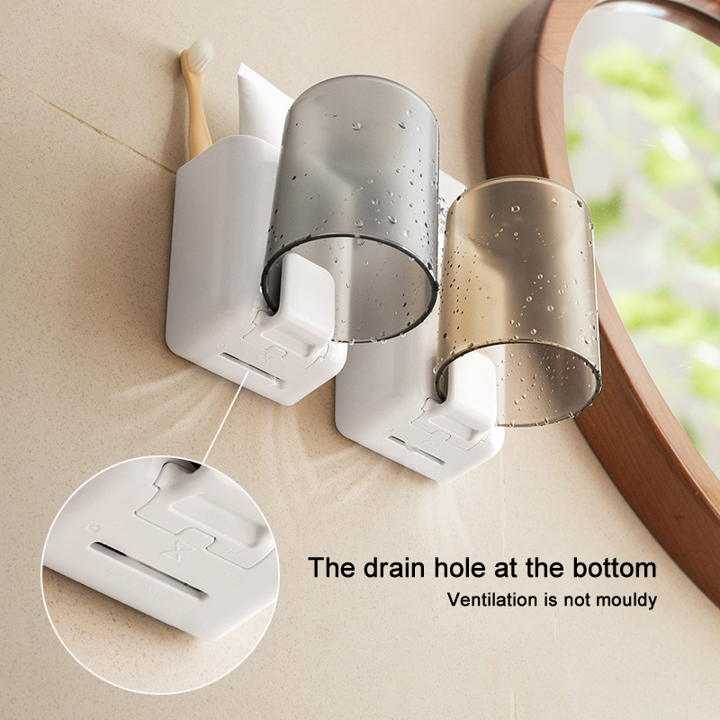 Toothbrush Holder Toothpaste Storage Matching Cup Set — FUNKY.sg