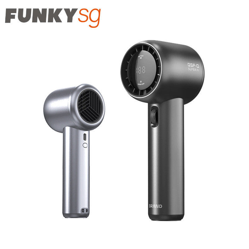 GF02 Turbo Mini Handheld Fan 13KRPM High Battery Capacity 3500mAh Rech ...